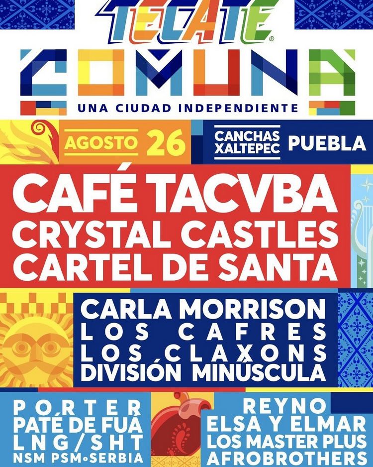 Festival Tecate Comuna en Cholula, Puebla – El Santo del Rock